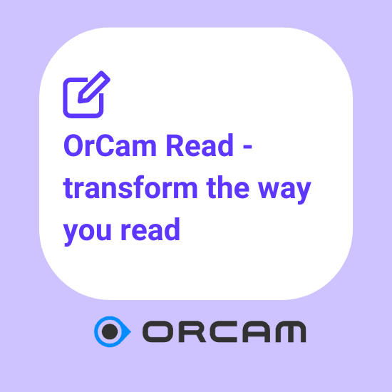 OrCam Read - Transform the Way You Read! - neurobox