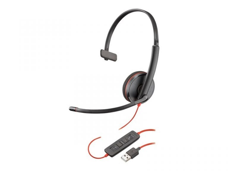 Plantronics Blackwire 3210 Monaural USB Headset - neurobox