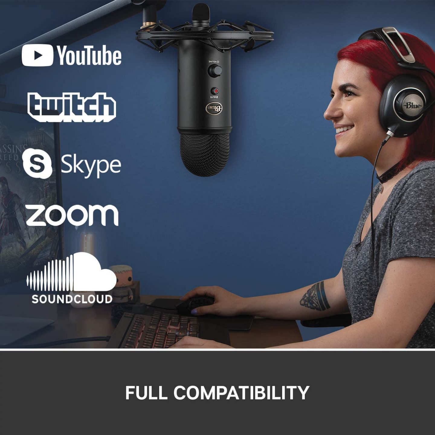 Blue Microphone Yeti - High-Grade USB Mic | neurobox